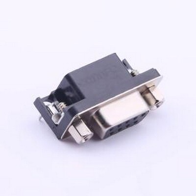 DS1037-09FNAKT74-0CC D-Sub/VGA连接器 D-Sub 母 P数:9P 黑色 弯