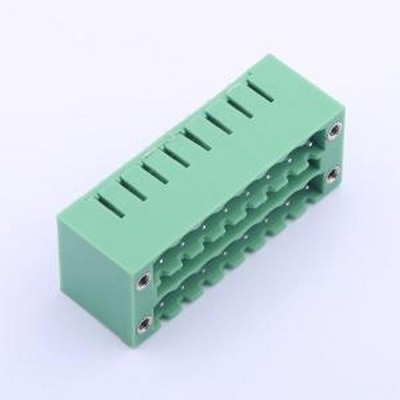 KF2EDGKVHM-5.0-2*8P 插拔式接线端子 5mm 2x8P 排数:2 每排P数:8