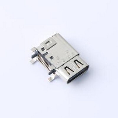 HC-TYPE-C-24P-FLS-CH5.06-5A-23 USB连接器 Type-C 母 侧贴 SMD