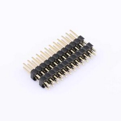 X6522WV-2x12H-C60D30-E80 排针 2x12P 间距:2.54mm 方针 插件,P=
