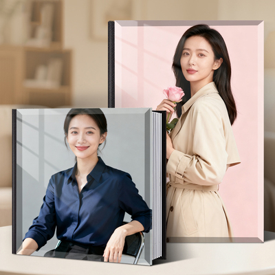 高端水晶照片书定制肖像写真照照片打印成纪念册艺术写真影集制作