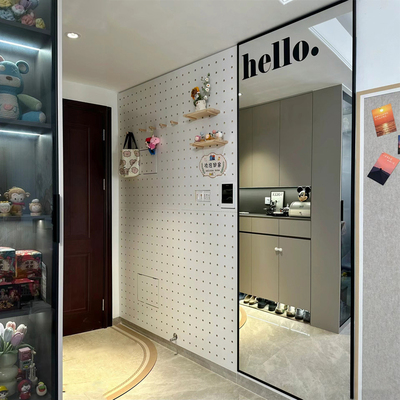 超白防爆极简挂壁镜子定做包安装