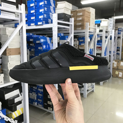 Adidas男女半拖鞋棉鞋面包鞋