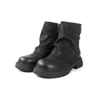 意尔康春秋季2026拉链百搭侧粗时尚裤管新款跟女鞋靴5762GM31510B