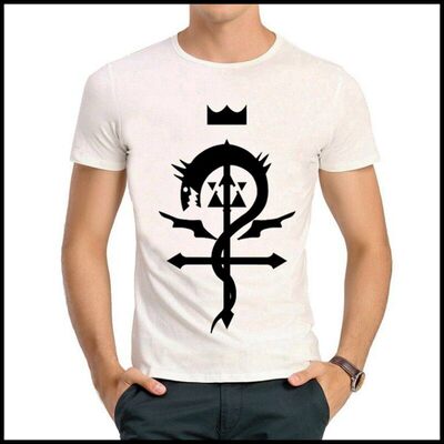 Fullmetal Alchemist T-shirt 钢之炼金术师 T恤 白色 T衫恤 男女
