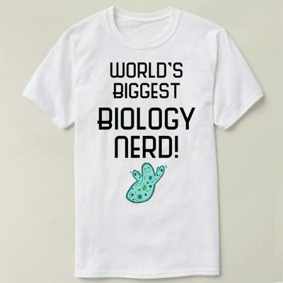 Biology 生物 Biggest Biology Nerd 定制男女Tee T-Shirt T恤