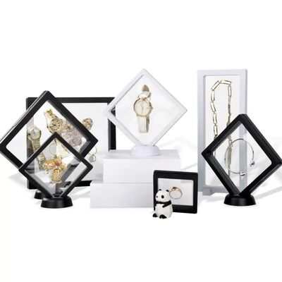 PE Film Transparent Visible Jewelry Storage Box Ring Earring