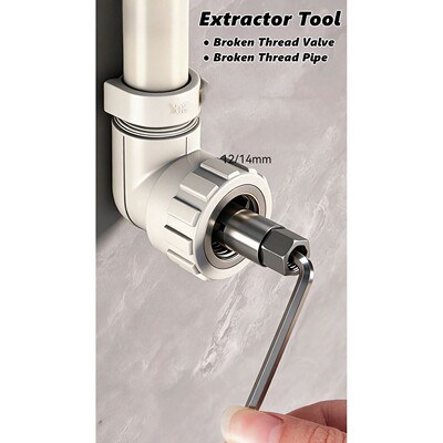 Faucet Angle Valves Broken Wire Extractor Set Damage Screw E