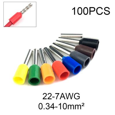 100Pcs Electric Wire Conector Crimp Connectors Wire Terminal