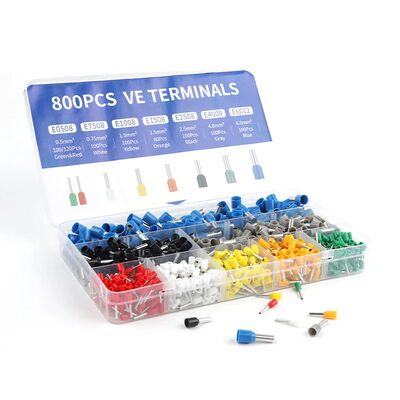 200-1900PCS VE Tube Terminal Kits Quick Wiring Insulated Fer