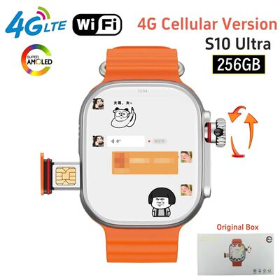 32+256GB 4G Smart Watch Android System With 2.2 inch Amoled