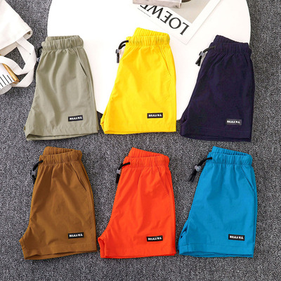 【儿童夏季速干弹力户外短裤】腰围可调节  轻薄柔软好收纳五分裤