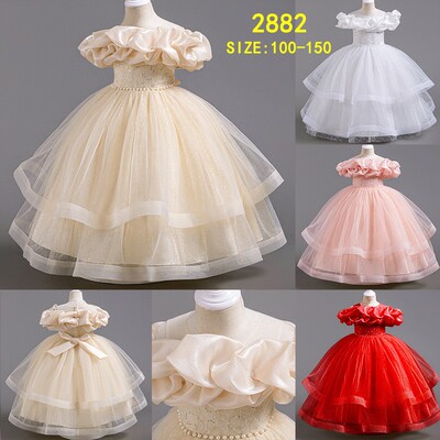 Children's piano performance costume girls' princess dress