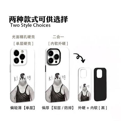 曾经的龙适用苹果17/16promax菲林二合一手机壳iPhone15/14/13pro小众创意vivo华为P70小米17卡通新款oppo套