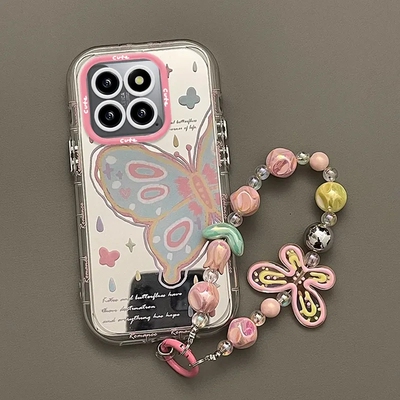 适用小米14/13pro手机壳全包镜头小米13/12x新款小米11/10s镜面11青春版防摔小米9高级ins风爆款涂鸦蝴蝶新品