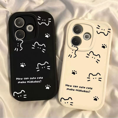 OPPOA5活力版手机壳OPPO新款A55G保护套OPA/OPPA可爱opp0pp0ppo硅胶ppoa全包防摔a5男opopa女oopoa线条猫咪