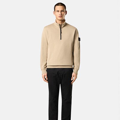 高端STONE罗盘徽章半拉链卫衣