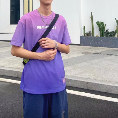 李宁男夏装LNG中国选手渐变色宽松短袖T恤电竞文化衫LHSR011