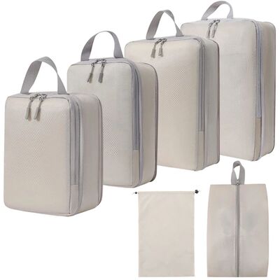 6pcs Compressed Travel Storage Bag Set Digital Toiletries