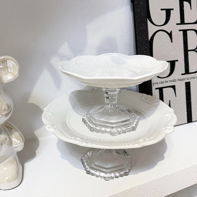 European relief high foot plate family living room dessert