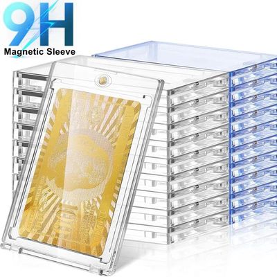 10PCS Universal Magnetic Card Holder Hard Cards Sleeves Disp