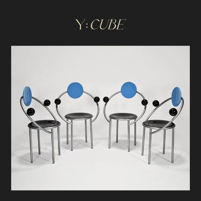 Y:CUBE意大利进口Memphis First孟菲斯经典设计餐厅书房椅餐椅子