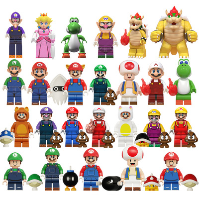 原创积木马里奥拼装人仔玩具