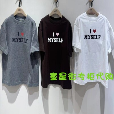 little moco25年春男女童休闲短袖T恤KBE1TEE028