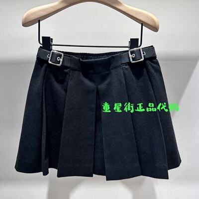 little moco专柜正品25年冬款女童百褶裙半裙含安全裤KBE4SKT002