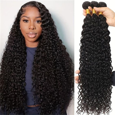 Kinky Curly Extensions Hair Bundles 工厂一件代发真人发发帘