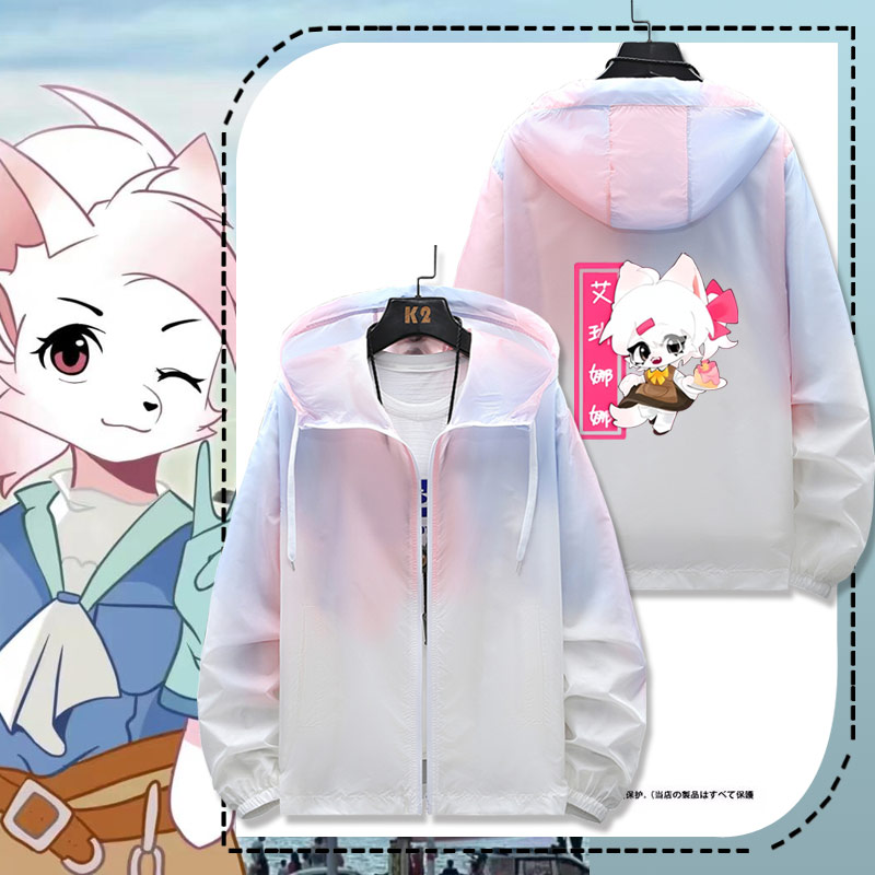 神探迈克狐周边动漫二次元薄款防晒衣服连帽夹克外套男女上衣jl