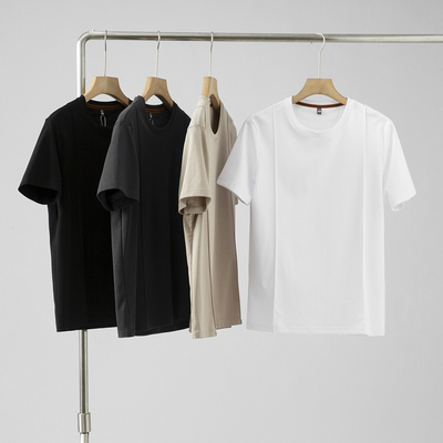 60S棉双面液氨透气顺滑短袖T恤衫