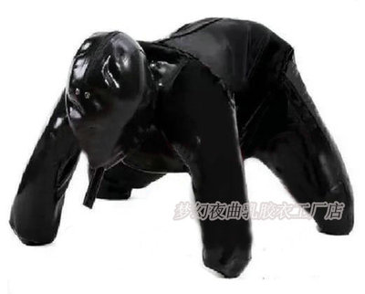 包邮 角色扮演乳胶紧身衣 趴地爬行装  狗狗装 乳胶衣狗奴装CDSM