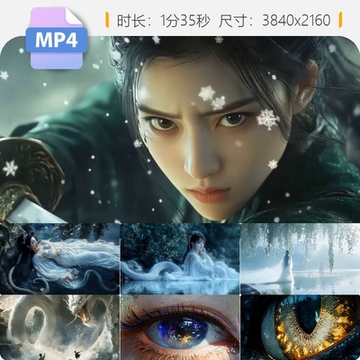 高清白蛇传分镜白娘子青蛇许仙游湖借伞水漫金山寺断桥古视频素材