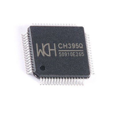 全新 CH395Q 贴片LQFP64 嵌入式 以太网协议栈芯片 兼容替代W5500