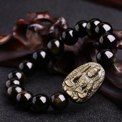 不动明王生肖鸡八大守护神手链