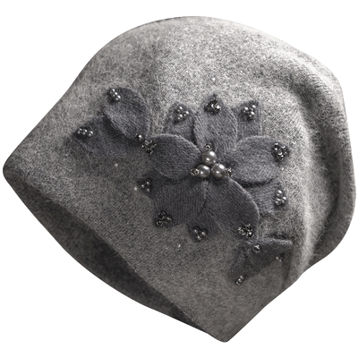 毛线帽中老年人女士时尚秋冬