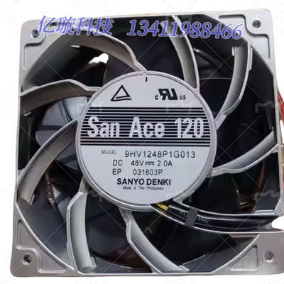 9HV1248P1G013 48V 2.0A 原装正品日本三洋SANYO 铝框大风量风扇