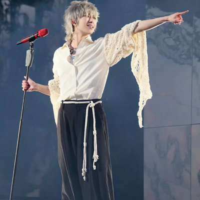 衬衣华晨宇日出演唱会同款镂空