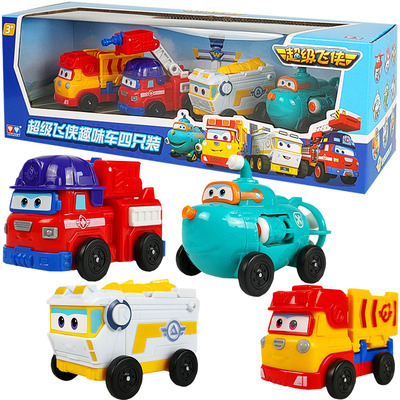 奥迪双钻超级飞侠趣味消防车大勇包裹小爱路奇变形机器人滑行玩具