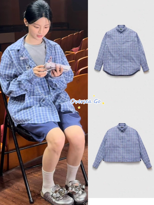 长袖长袖衬衫thebarnnet格子