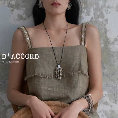 DACCORD流苏串珠长款项链