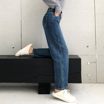 萝卜裤长裤棉弹牛仔秋季