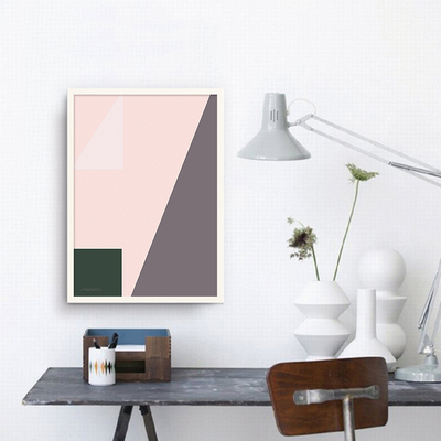 MILE ART宜家风格组合画色块多巴胺北欧设计师装饰画画芯