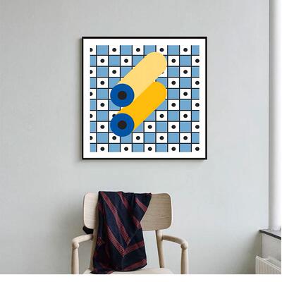 Nathalie Du Pasquier极简主义包豪斯风抽象渐变色块装饰挂画花纹