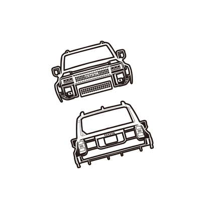 定做车贴适用于Land Cruiser Prado (LC250) 丰田霸道贴纸7942