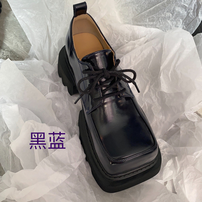 2024新款小众设计感厚底乐福鞋