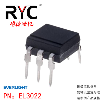 EL3022 DIP-6 亿光 原装现货 三极与 SCR 输出光电耦合器 400PBV