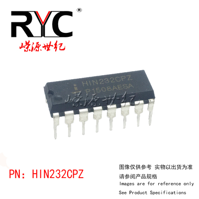 HIN232CPZ DIP-16 Intersil进口原装正品直插 RS-232接口集成电路