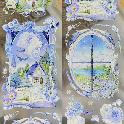 Wines分装手账胶带窗引梦世青岁浮花清泉流响海岸边朝萃樱话合集